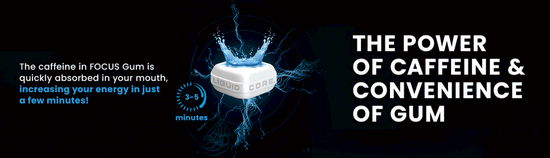 Focus Caffeine Gum for Energy & Focus | No Coffee, No Sugar, No Crash ...